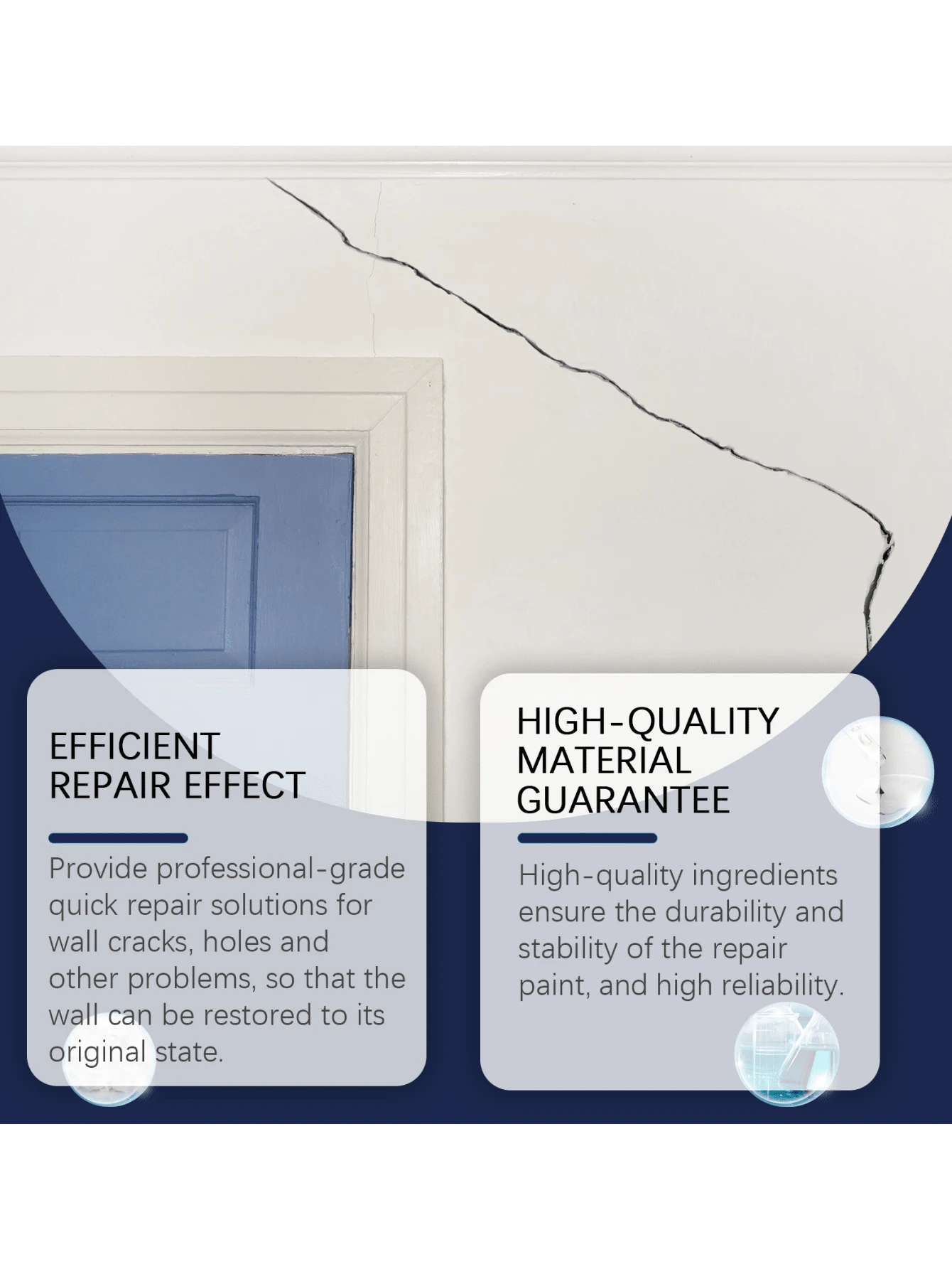 Wall Repair Paste Kit Peeling Of Wall Holes Household Patch Plaster ...