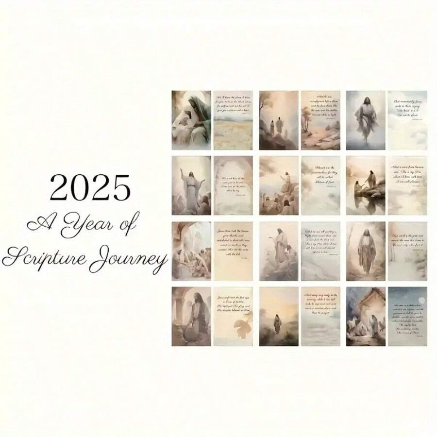 2025 Jesus Wall Calendar Inspired By Scriptural Journeys, 16.5x11 ...