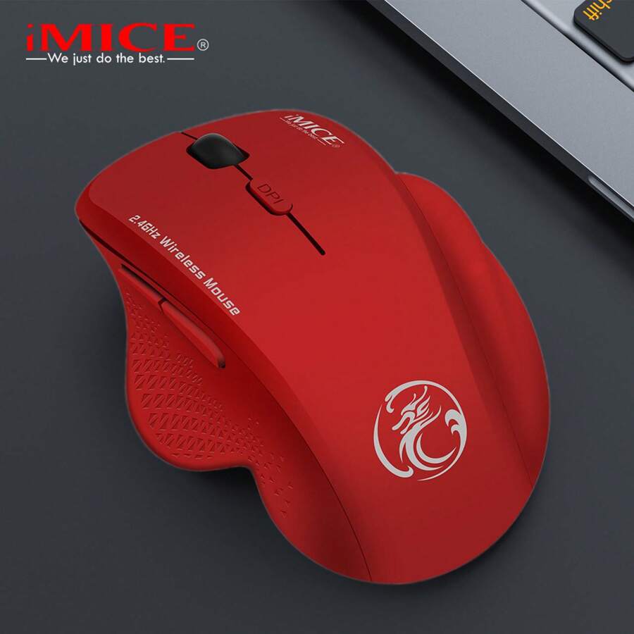 Wireless Mouse, Ergonomic Computer Mouse, PC Optical Mouse With USB ...