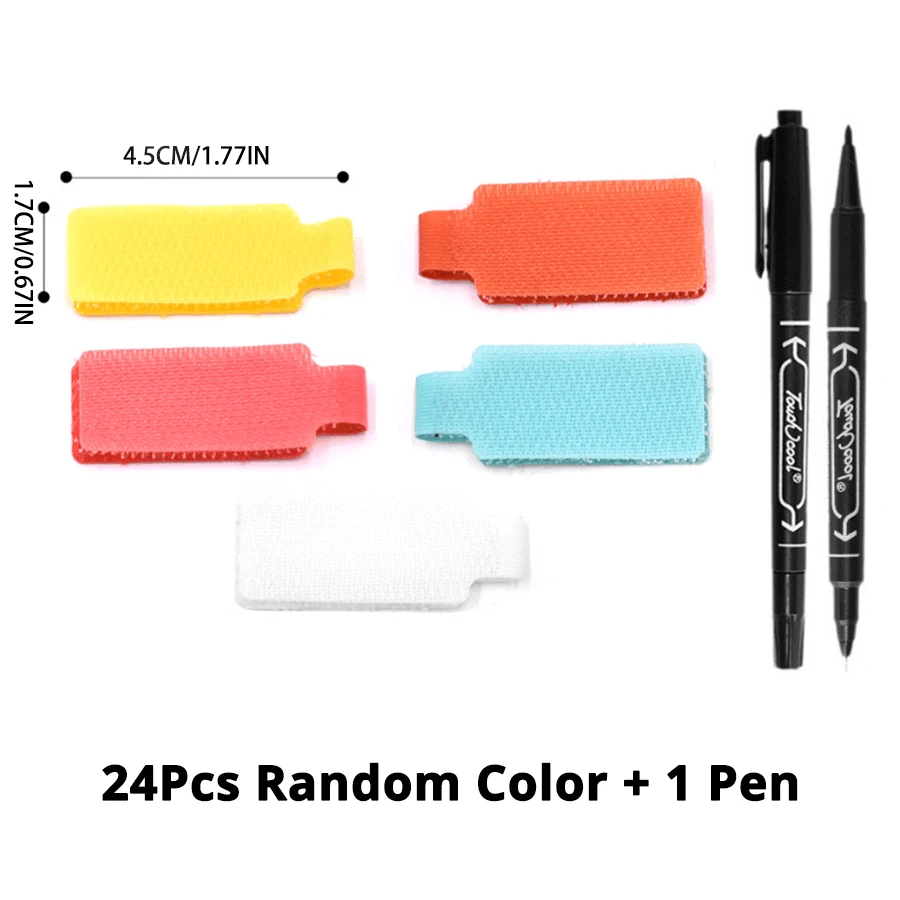 25Pcs Colorful Writable Cable Labels - Durable Wire Labels For Easy ...