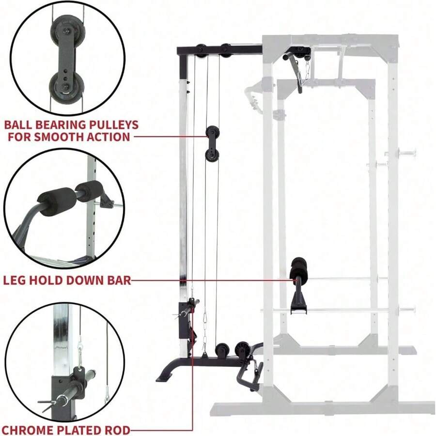 Fitness Reality Squat Rack Power Cage | Optional LAT Pulldown & Leg ...