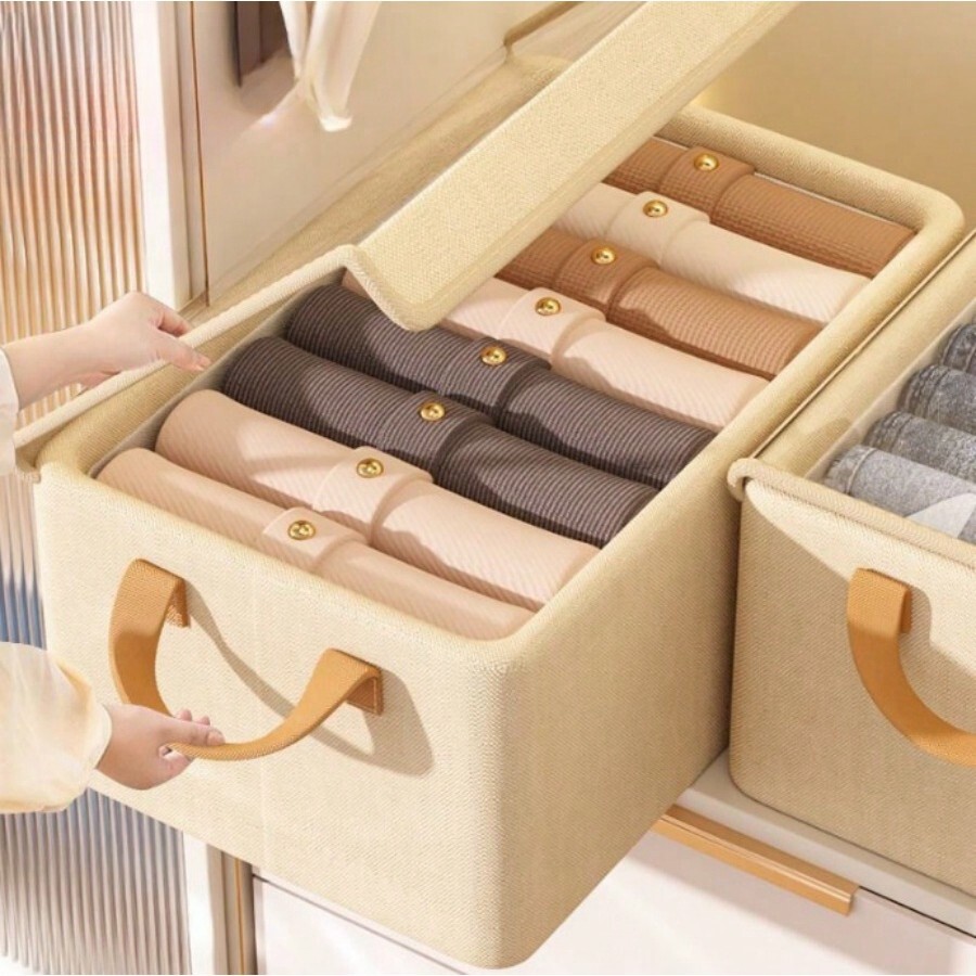 Multi-Color Lidded Steel Frame Collapsible Storage Box, Foldable Home ...