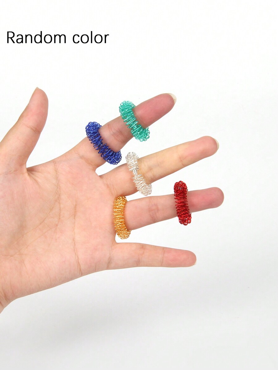 Rings Spiky Sensory Finger Rings And Bracelets Massagers Set For Finger ...
