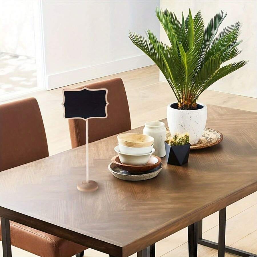 Mini Rectangular Blackboards With Stand, Wooden Small Chalkboard Signs ...