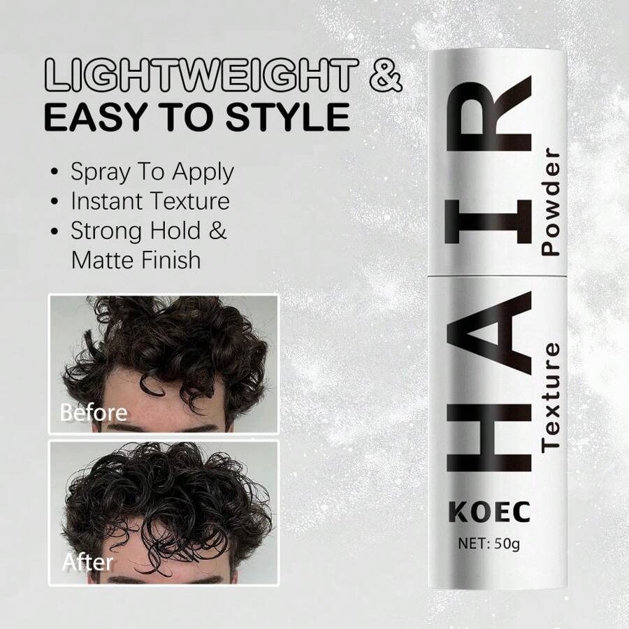 KOEC Hair Texturizing Powder 50g, Lightweight & Volumizing Hair Styling ...