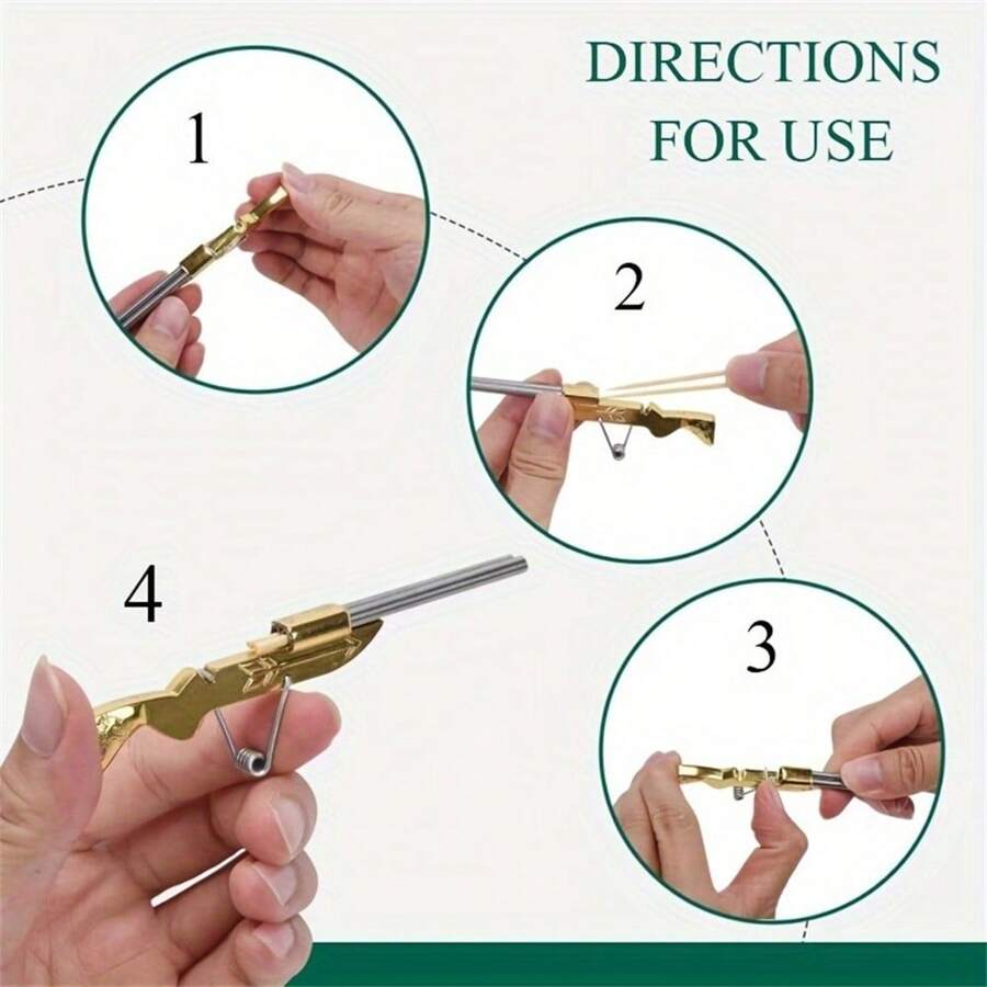 Mini Toothpick Gun Model With Foam Target, Fun Finger Toy, Suitable For ...