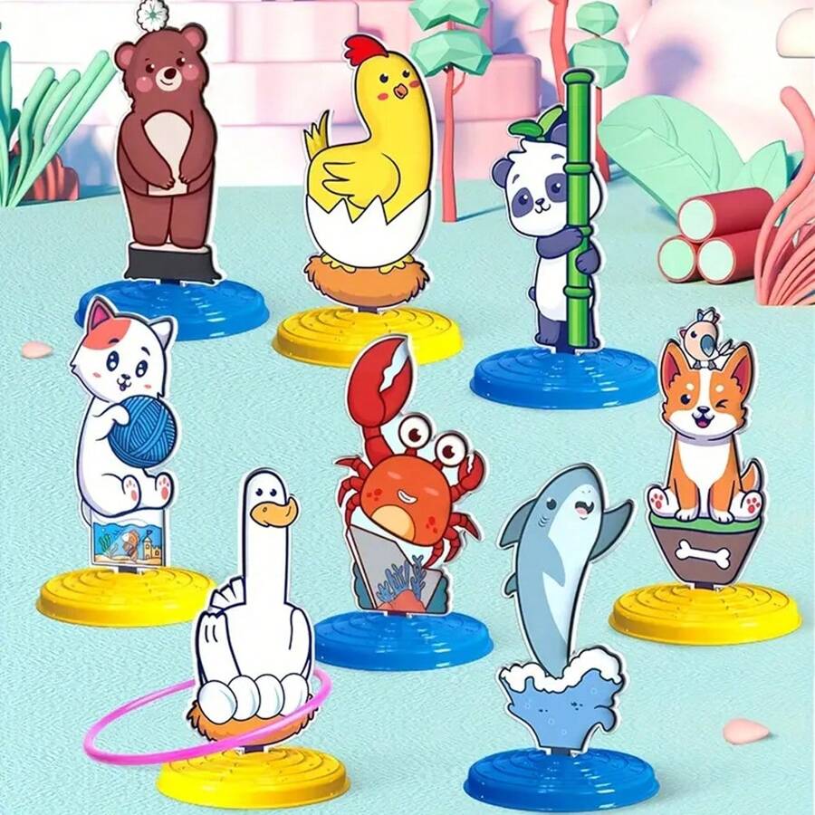 Kids Animal Plastic Ring Toss Game For Kids And Outdoor Toss Rings For ...