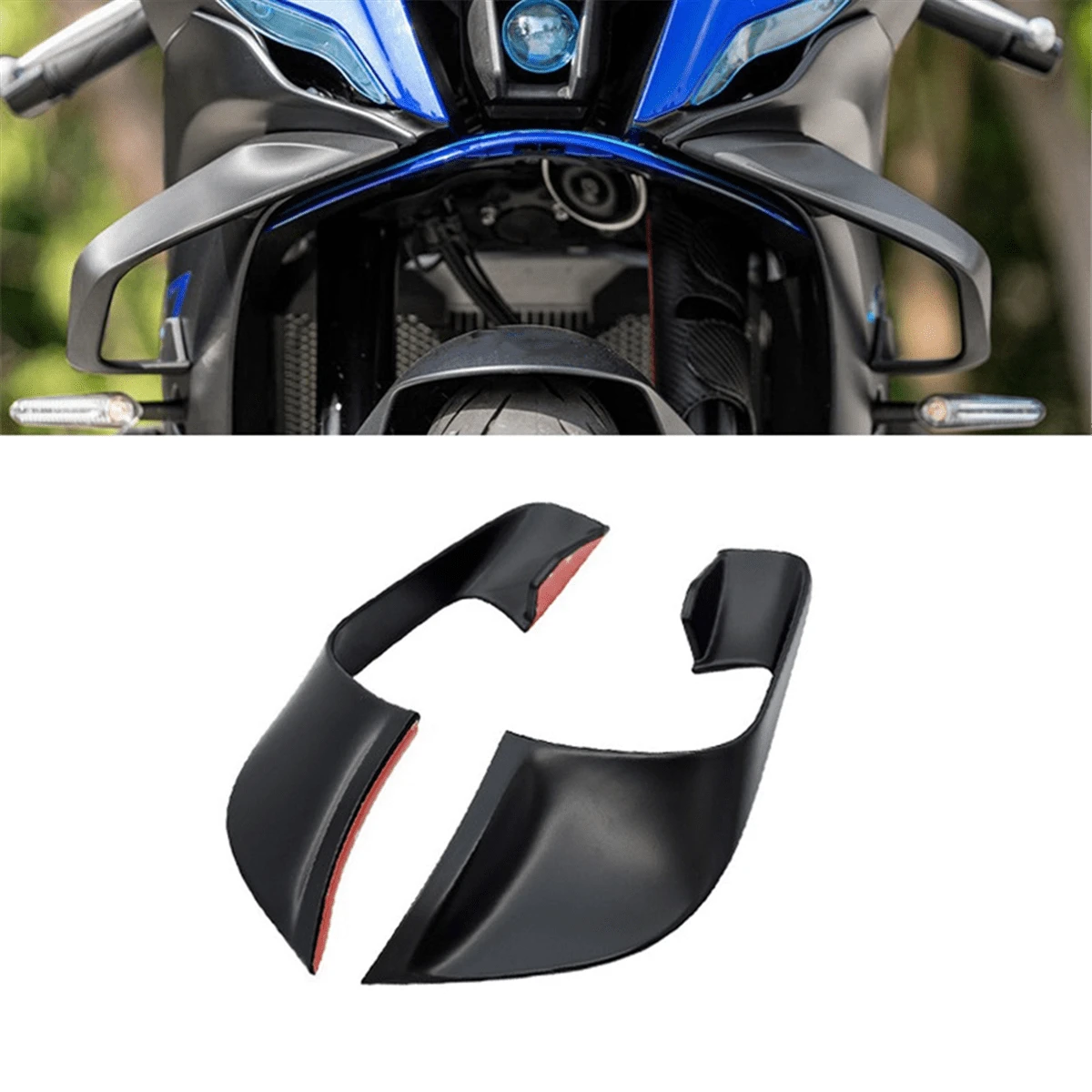 Fixed Wind Wing Motorcycle Aerodynamic Fairing For R7 YZF YZFR7 2021 ...
