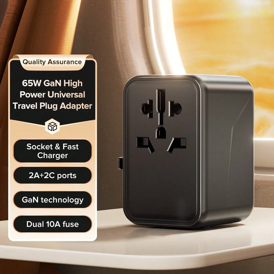 Llano PD65W Universal Travel Plug Adapter World Travel AC Power Charger ...
