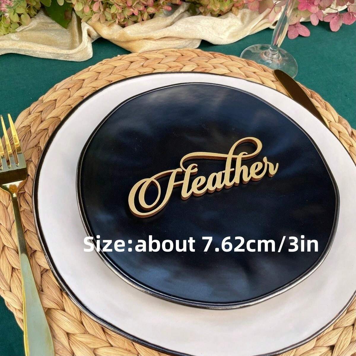 1 pieza Tarjetas con nombre personalizadas de acrílico, tarjetas con ...