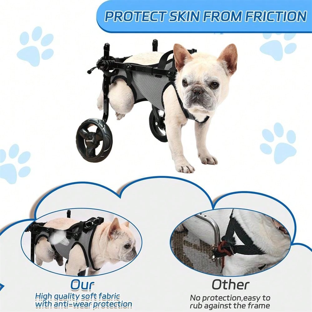 Small Dog Rear Leg Wheelchair, Light Cat And Dog Pet Wheelchair ...