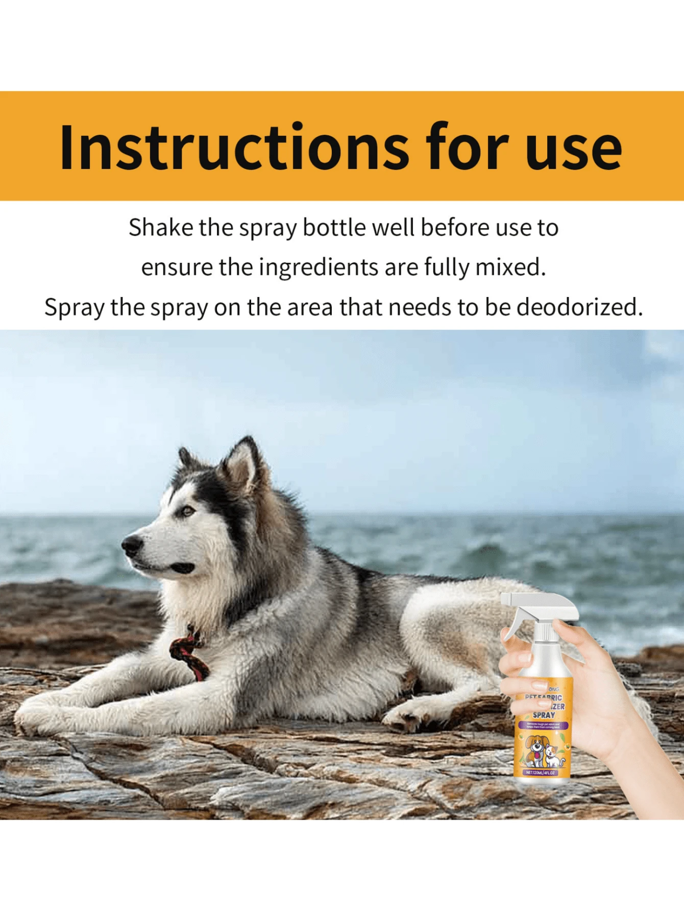 Pet Deodorant Spray Cleans Pet Odors, Indoor Air Is Fresh, And Long ...