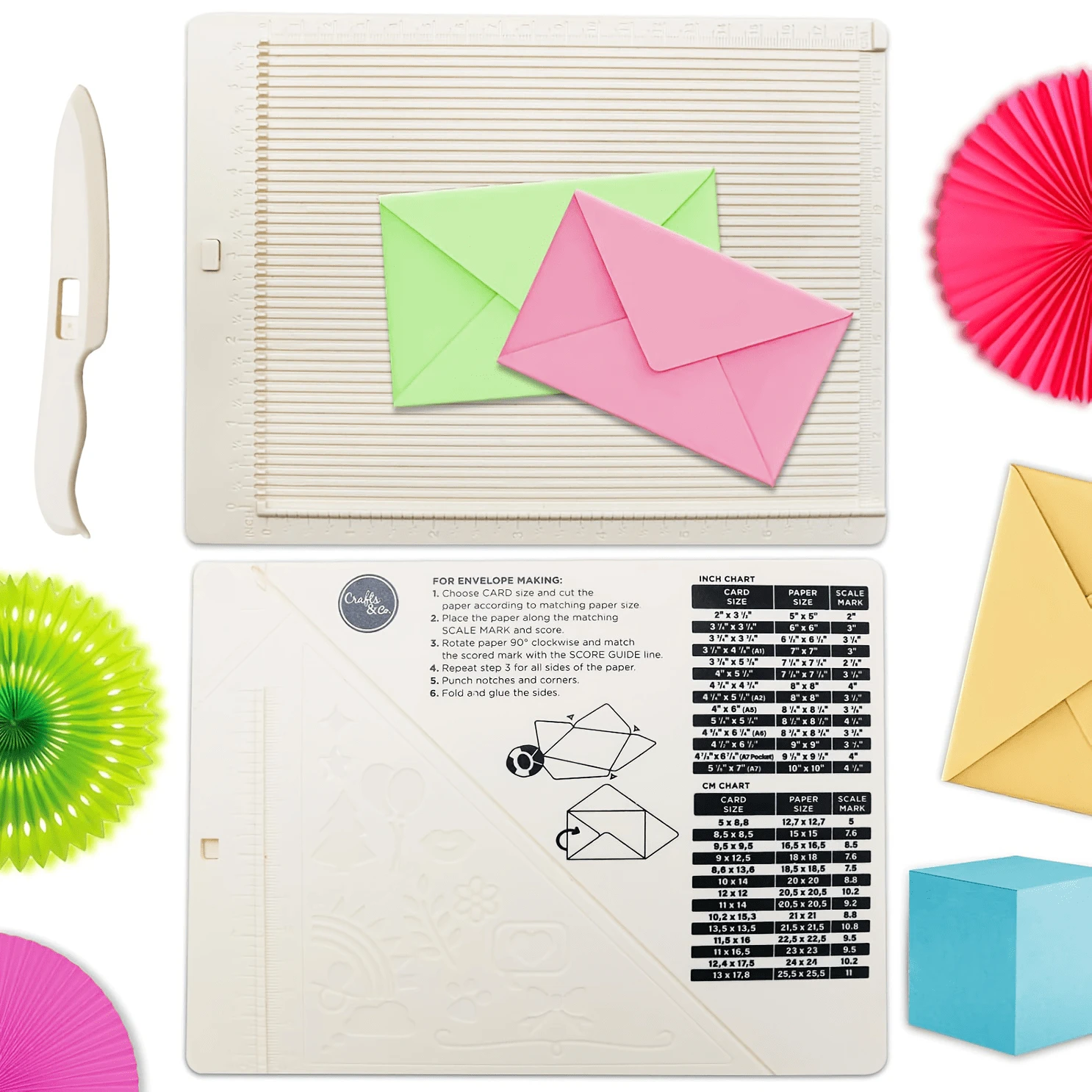 1pc Envelope Score Board, Multi-Purpose Score Board, Envelope Maker ...