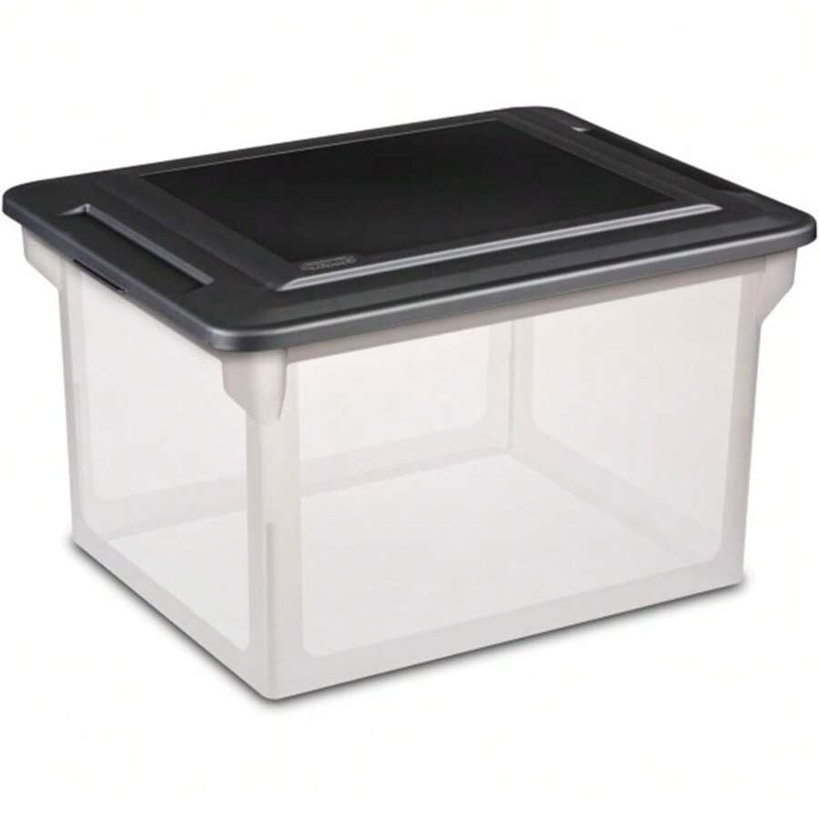 File Box, Stackable Storage Bin With Lid, Organize Receipts, Bills ...