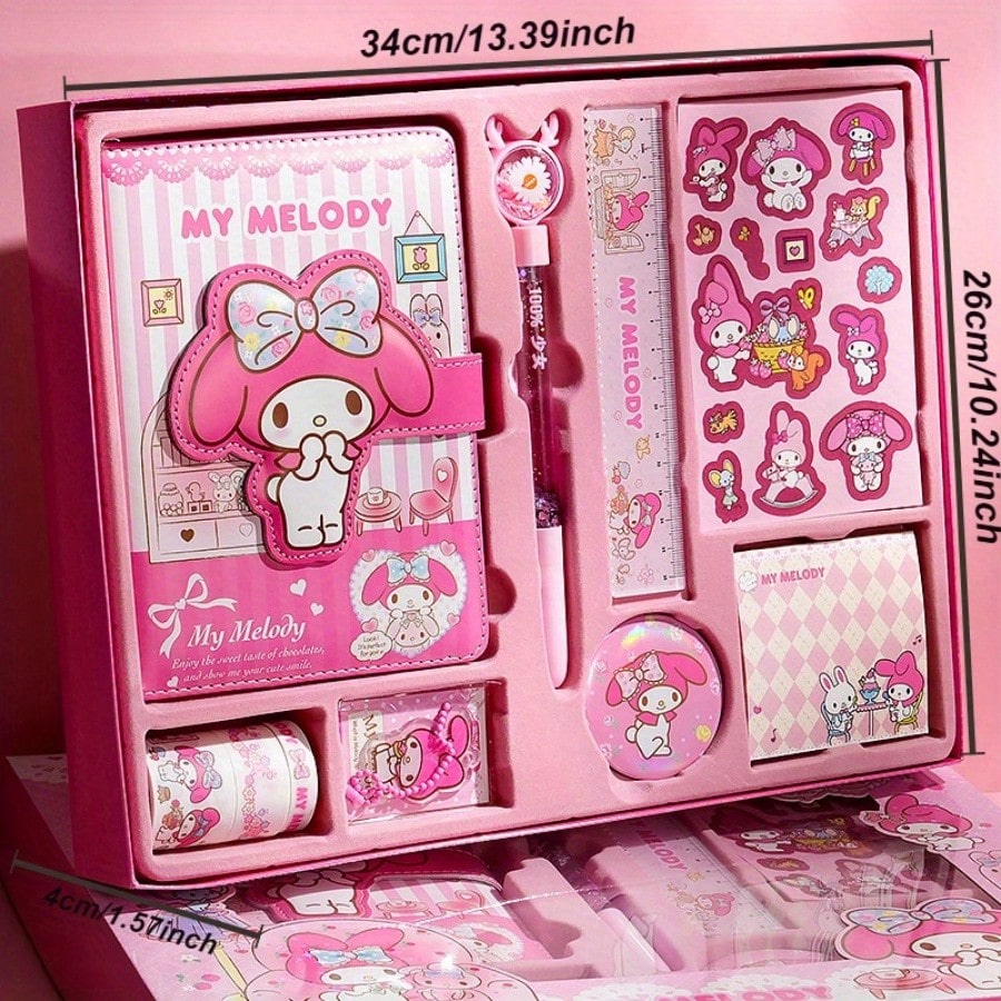Sanrio Sanrio Kuromi Stationery Set: Cute Character Notebooks, Stickers ...