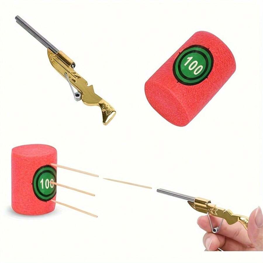 Mini Toothpick Gun Model With Foam Target, Fun Finger Toy, Suitable For ...
