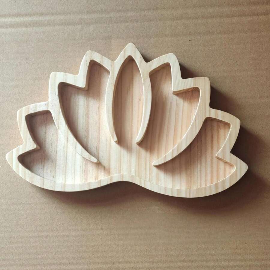 1pc Lotus Flower Crystal Tray, For Displaying Stones - Showcase Your ...