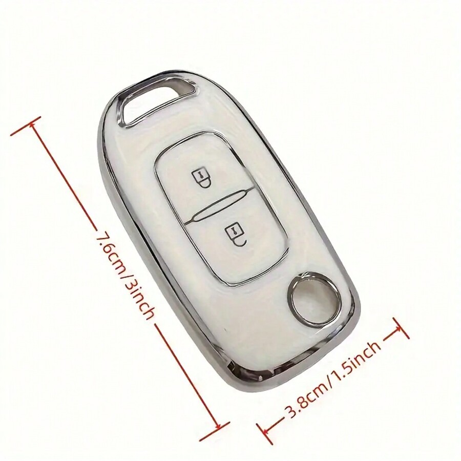 Key Fob Cover With Car Keychain Lanyard For Renault Sandero Stepway ...