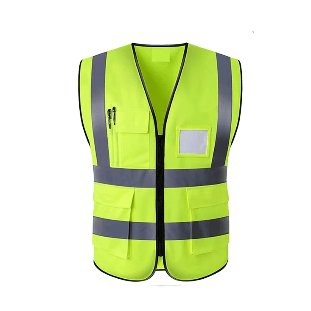 Multi Pocket High Visibility Safety Vest With Reflective Strip ...