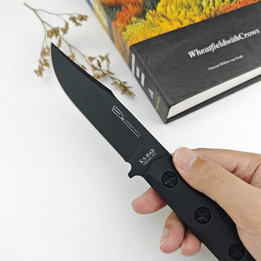 EK50 Outdoor Tactical EDC Fixed Blade 8Cr13Mov Blade Survival Camping ...