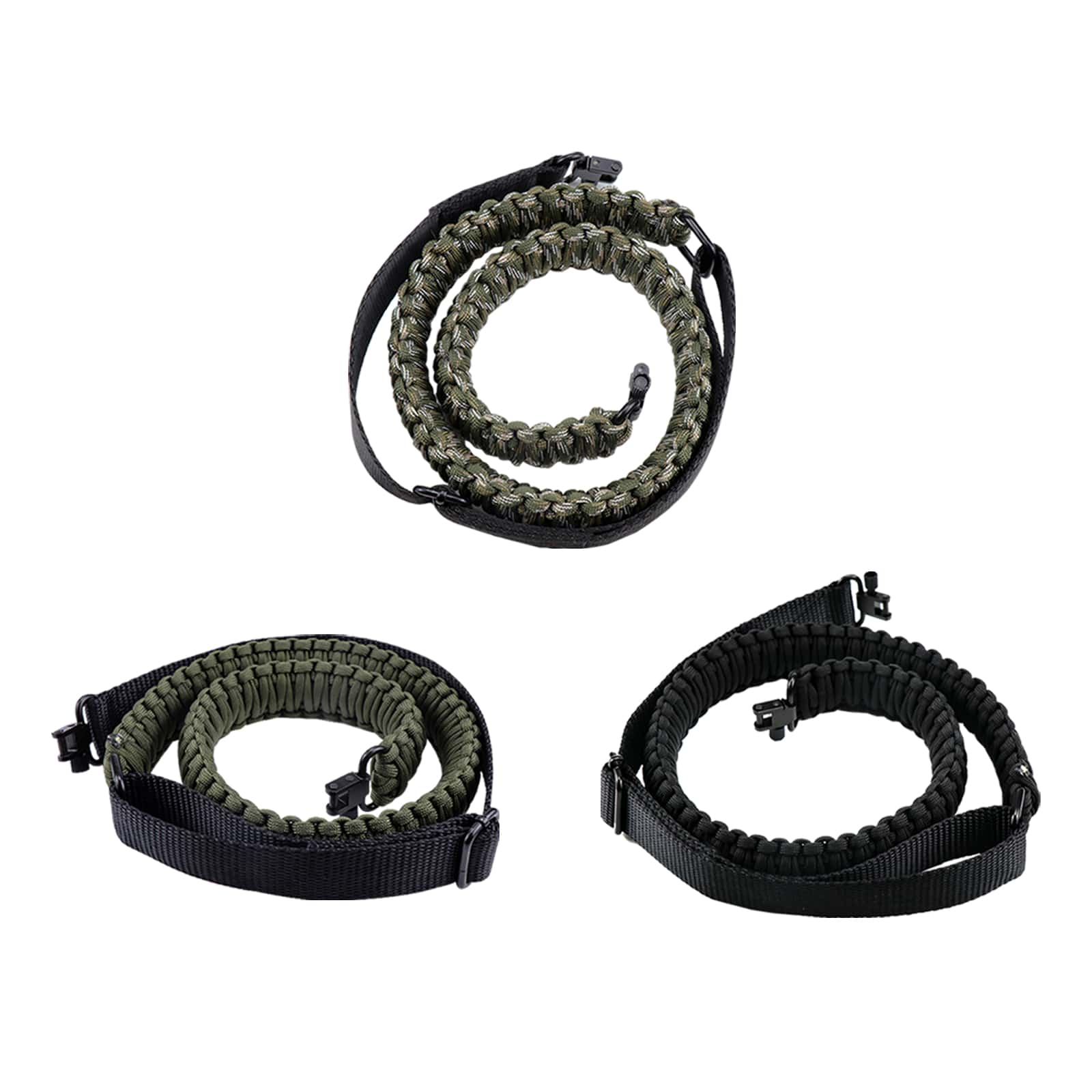 Rifle Sling Strap 550 Paracord Sling 2 Point Sling With Tri-Lock Swivel ...