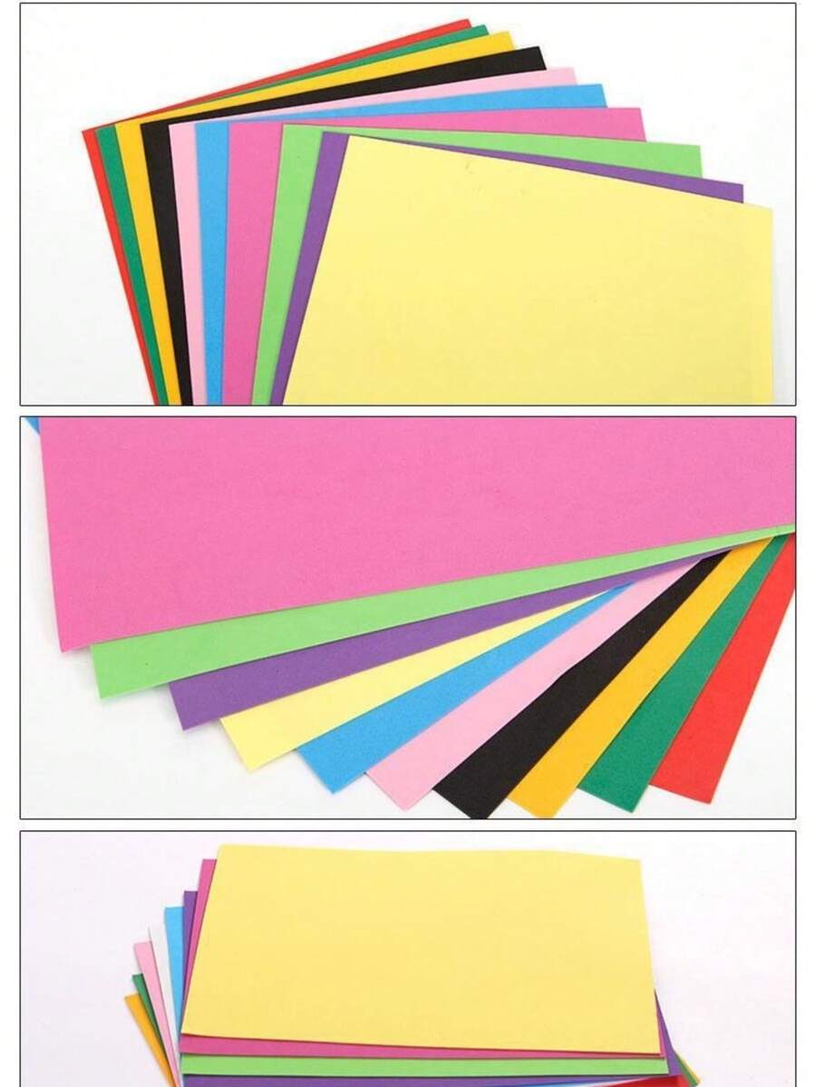 1 Set Of 200 Sheets Multi-Color Art Paper Suitable For Beginners And ...