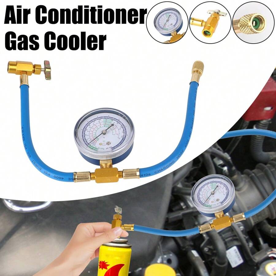 Car Air Conditioner Refrigerant R134a R12 R22 Charger Hose 3000PSI Pipe ...