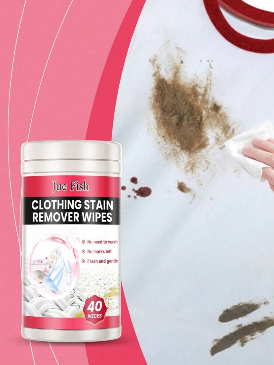Clothing Stain Remover Wet Wipes, Gentle Cleaning For Clothing Stains ...