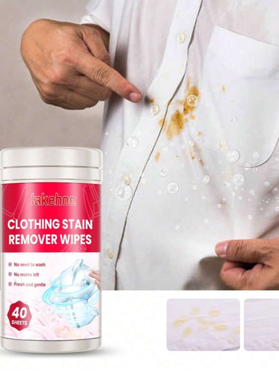Clothing Stain Remover Wet Wipes, Gentle Cleaning For Clothing Stains ...
