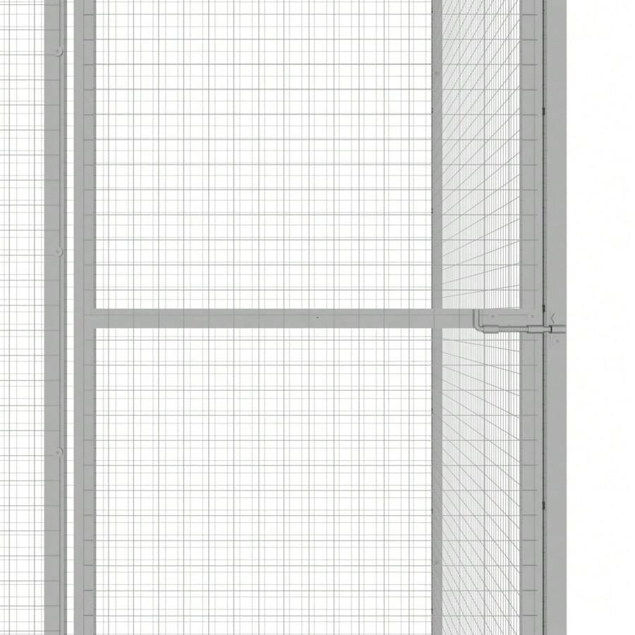 Galvanized Steel Cat Cage 3x3x2.5 Meter Outdoor Pet Enclosure Heavy ...