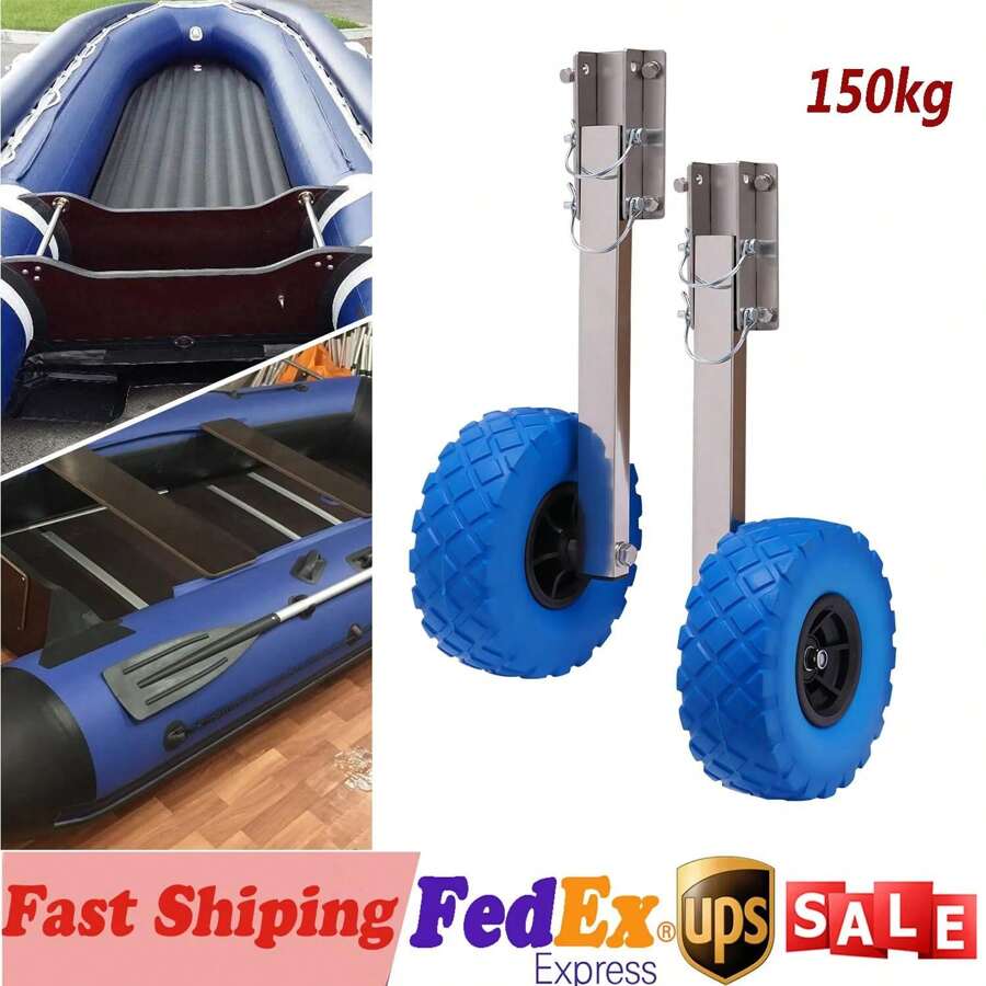 Launching Wheels, Dinghy Wheels, 10'' X 3'' Inflatable Boat Transom ...