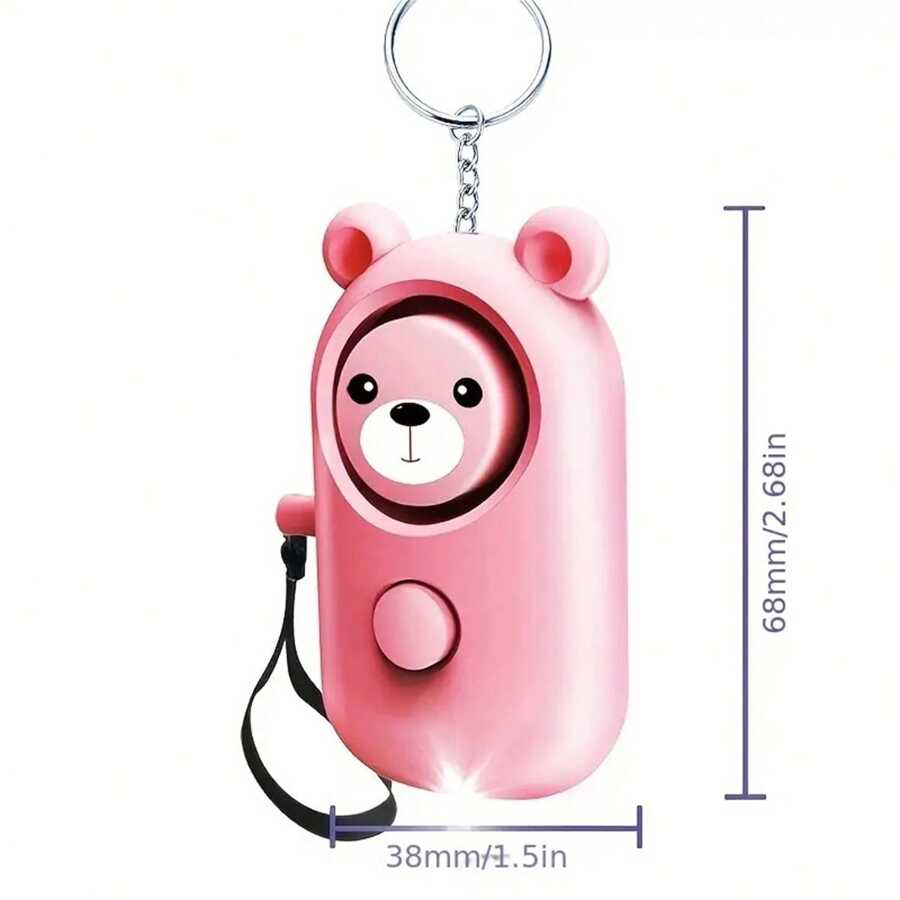 1pc Personal Safety Alarm For Women - 130dB Self Defense Keychains Siren Whistle With LED Strobe ...
