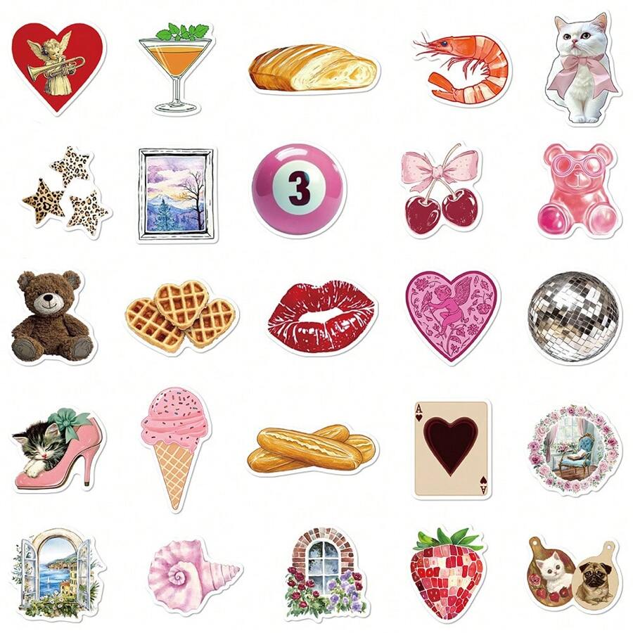 50PCS Y2k Stickers Aesthetic Stickers Stickers Pinterest Stickers Y2k ...