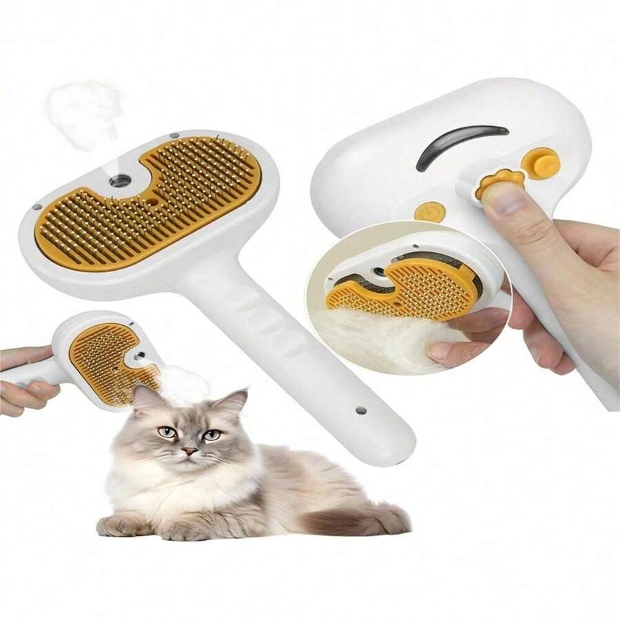 Pet Hair Comb, Pet Spray Comb. One Piece With USB Charging Port. Liquid ...