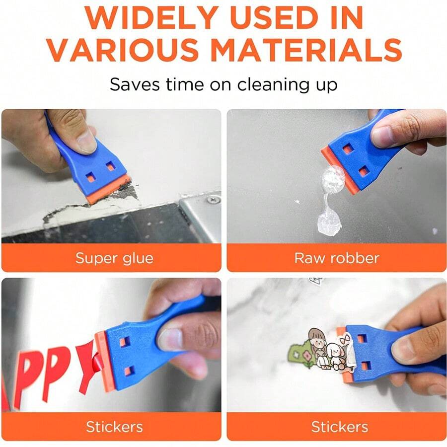 2pcs Plastic Razor Blade Scraper Remover And 100pcs Blades, Remove ...