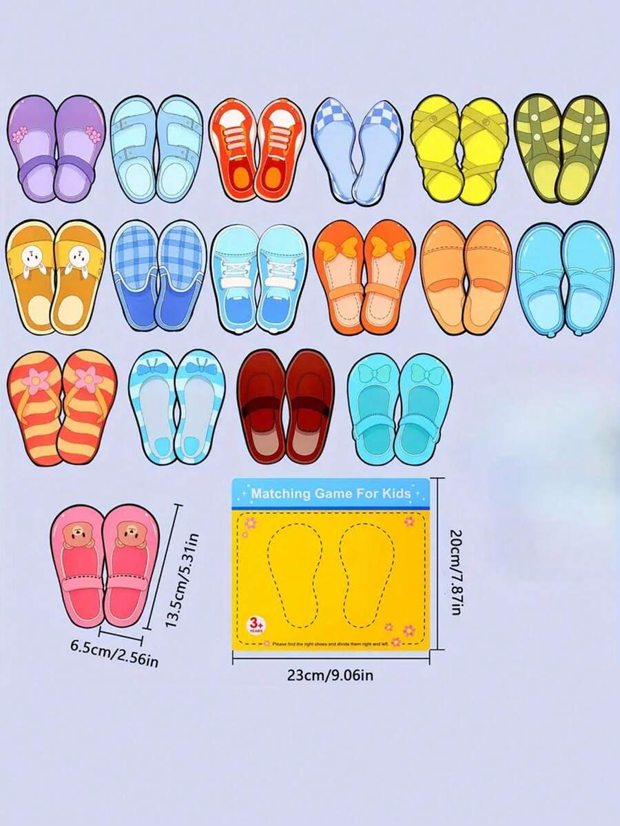 Children's Interactive Shoe Matching Game - Early Education Toy ...