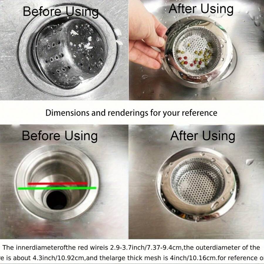 Kitchen Sink Filter Stainless Steel Kitchen Sink Strainer With Lid ...