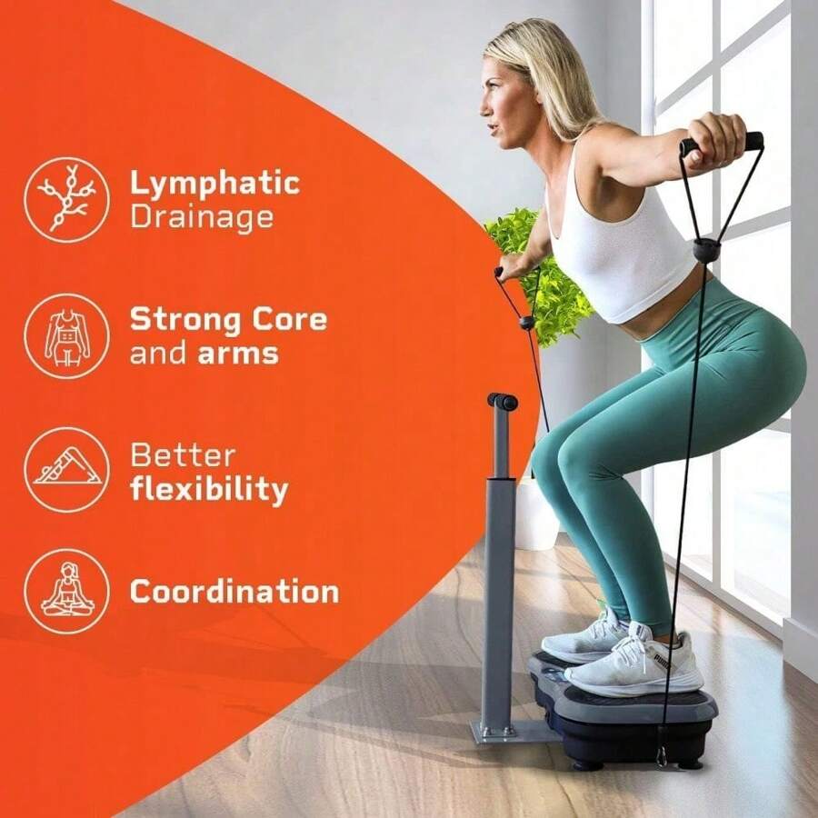 Lifepro Vibration Plate Exercise Machine With Magnetic Acupoints, Whole Full Body Vibration ...