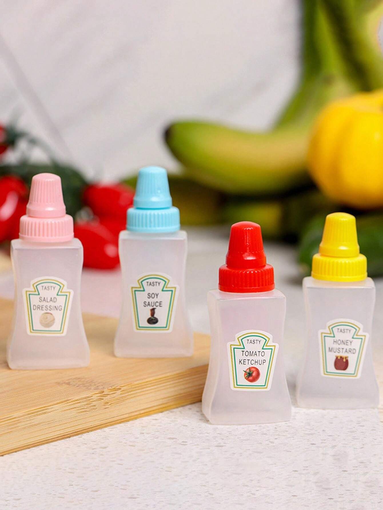 Multi-Specification Cute Sauce Packaging Bottle For Portable Camping ...