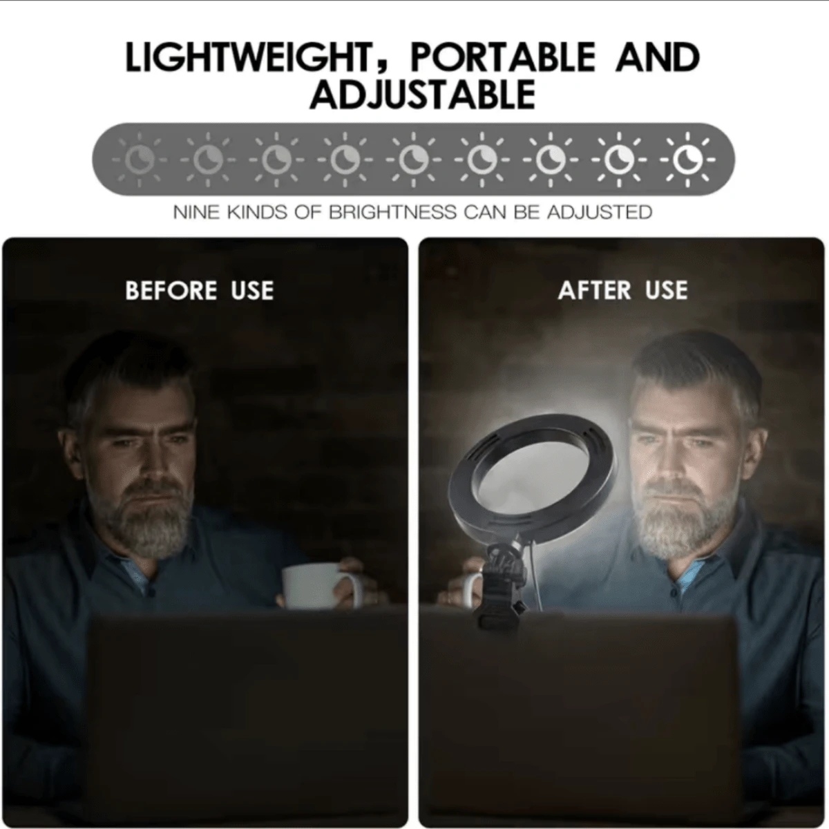 TTOBS Éclairage LED amovible de 6,3 po, éclairage de travail pour ...