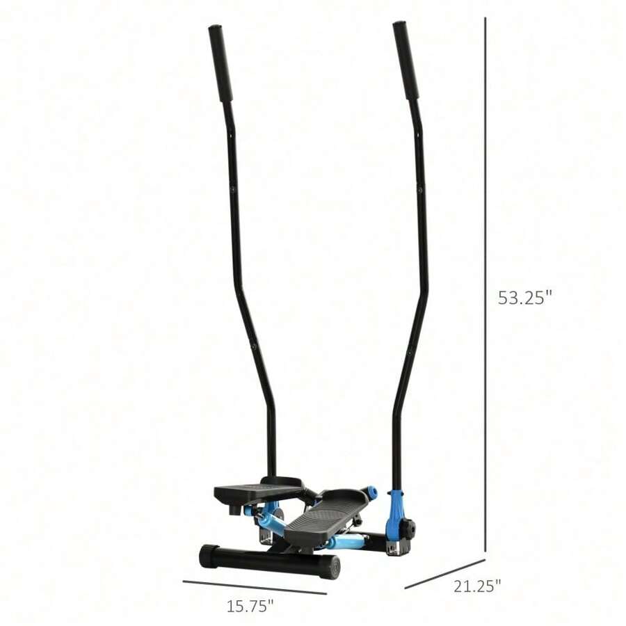 Soozier Twist Stair Stepper Machine With Rocking Handlebars, Cardio ...