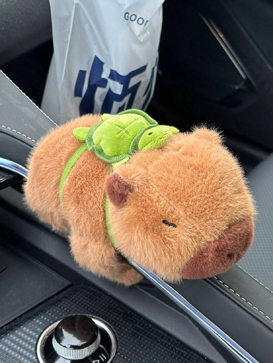 Capybara Plush Toy With Turtle Backpack, Interactive Cuddle Clapping ...