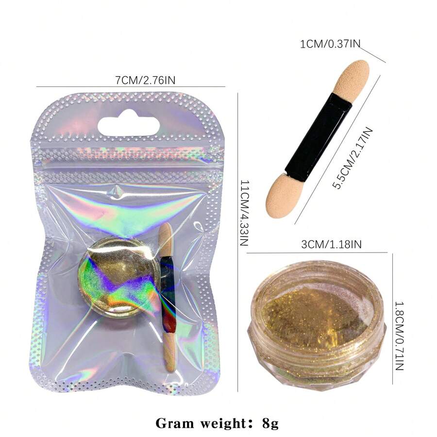 Dopamine Cat Eye Powder DIY Dynamic Rainbow Cat Eye Nail Powder | SHEIN USA