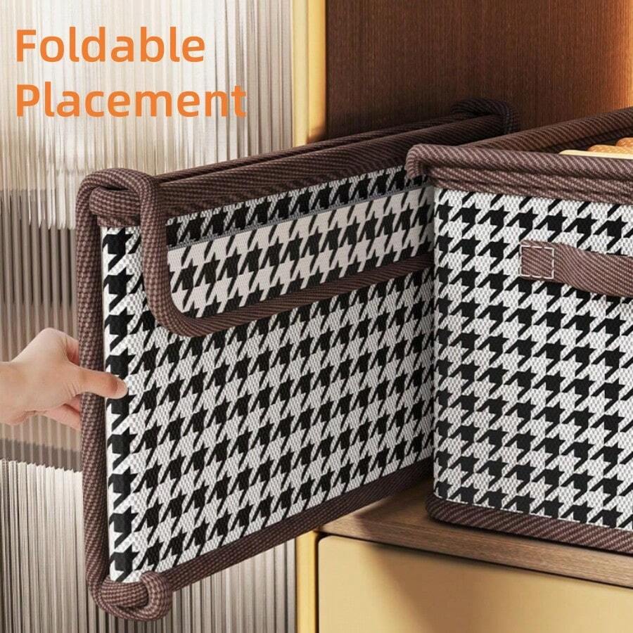 Multi-Color Lidded Steel Frame Collapsible Storage Box, Foldable Home ...