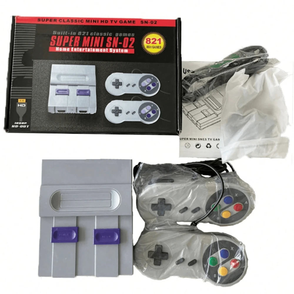 Game Console SNES HD MINI Game Console SNES 8-Bit TV Game Console Has ...