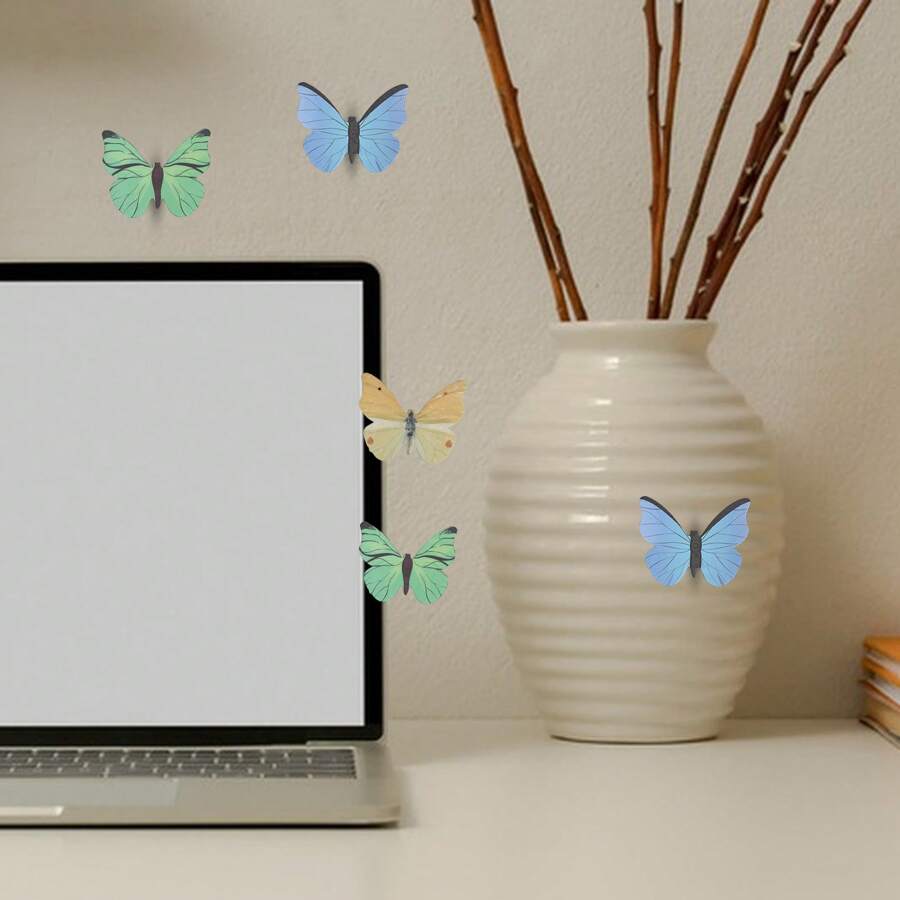 8PCS Colorful Butterfly Shaped Sticky Notes Sticky Notes, Self-Stick ...