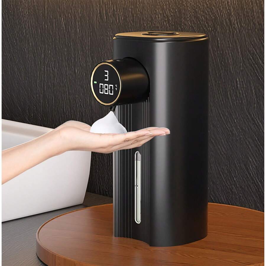 Automatic Soap Dispenser - LED Display, 5 Levels Adjustable, Sensor Charging, Touchless Design ...