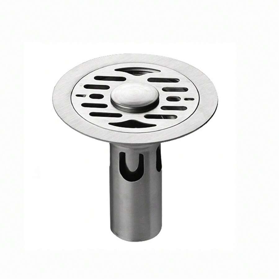 Stainless Steel Floor Drain Round Bathroom Shower Drainer 11.1cm ...