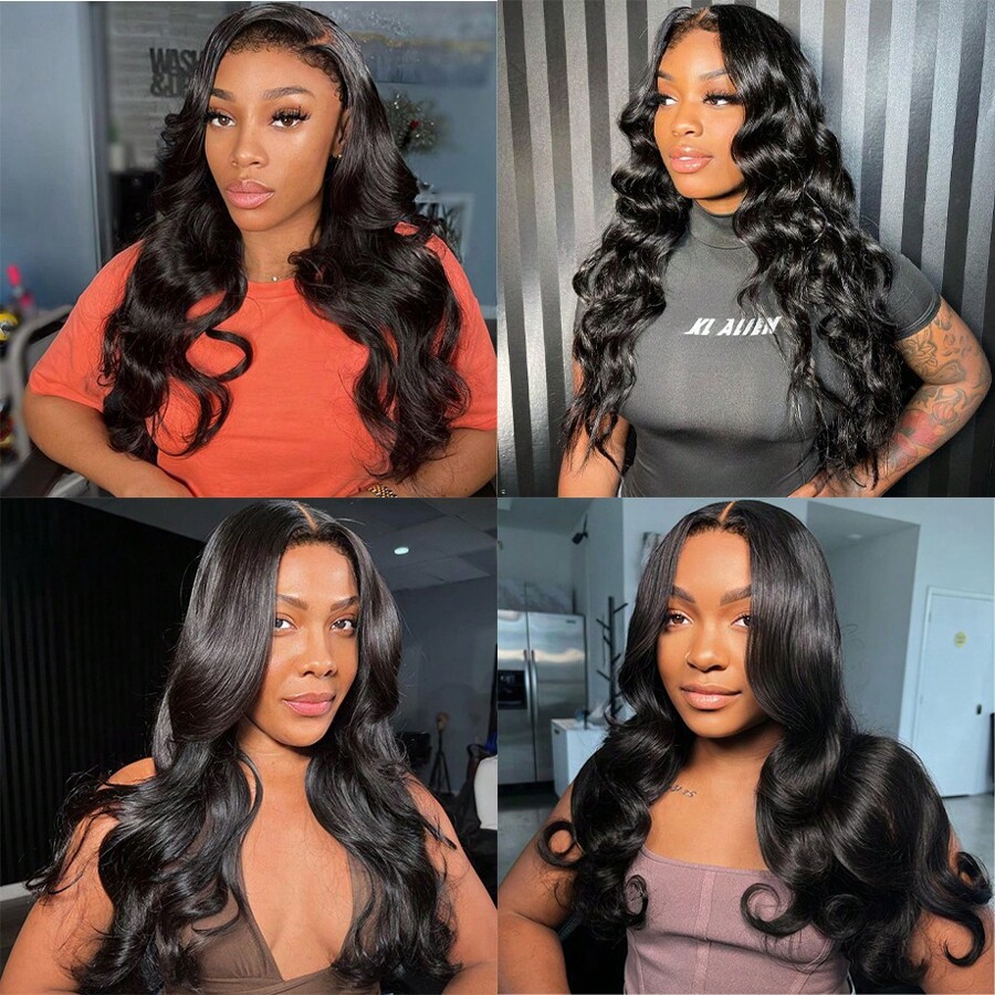 5x5 Lace Front Wigs Kinky Edges Curly Bye Bye Knots Glueless Wig Human Hair Pre Plucked 4C Curly ...