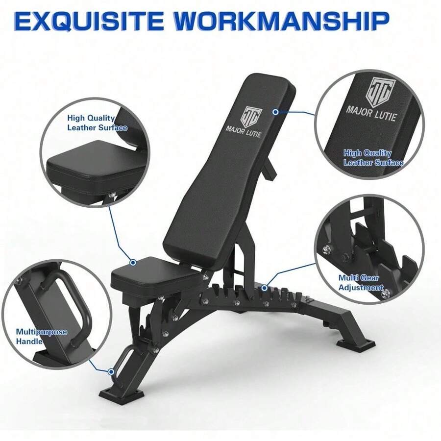 Major Fitness Weight Bench, Capacity Bench Press And 32 Adjustable ...